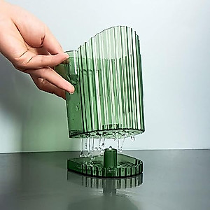 SAAKO 2 in 1 Toilet Bowl Brush Plastic Toilet Brush Creative Clear Holder Toilet Cleaner Brush Bathroom Decor Accessories