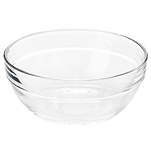 Lawei Set of 12 Glass Bowls - 3.5 inch Mini Prep Bowls Serving Bowls Glass Salad Bowl for Kitchen Prep, Dessert, Dips, Candy Dishes