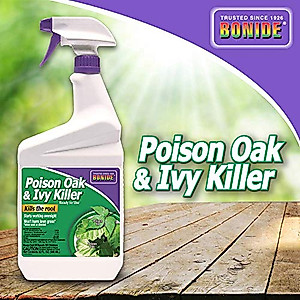 Bonide Poison Oak & Ivy Killer, 32 oz Ready-to-Use Spray for Home Gardening, Fast-Acting Formula Kills the Roots