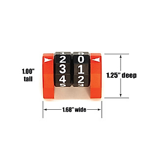 Life Counter / Wound Counter - Number dial - Two Dial Red - MTG, Warhammer 40k, D&D, or Other Tabletop Games - Phoenix Fire Gaming
