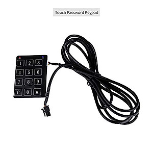 EASYGUARD EC002-FO2-NS Smart Key Passive keyless Entry Kits with Push Start Button Remote Start Password keypad Entry DC12V