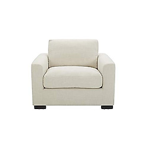 Amazon Brand - Stone & Beam Westview Extra-Deep Down-Filled Accent Chair, 43.3"W, Cream