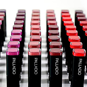 Palladio Herbal Matte Lipstick, Creamy and Full Coverage Long Lasting Matte Lipstick, Plum Majesty