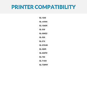 SPEEDYINKS White Paper Tape Replacement for Brother DK-2205 (2.4 inch x 100 feet, White, 10-Pack) Compatible with P-Touch QL Label Makers 1050, 1050N, 1060N, 500, 550, 570, 570VM, 580N, 650TD, 700