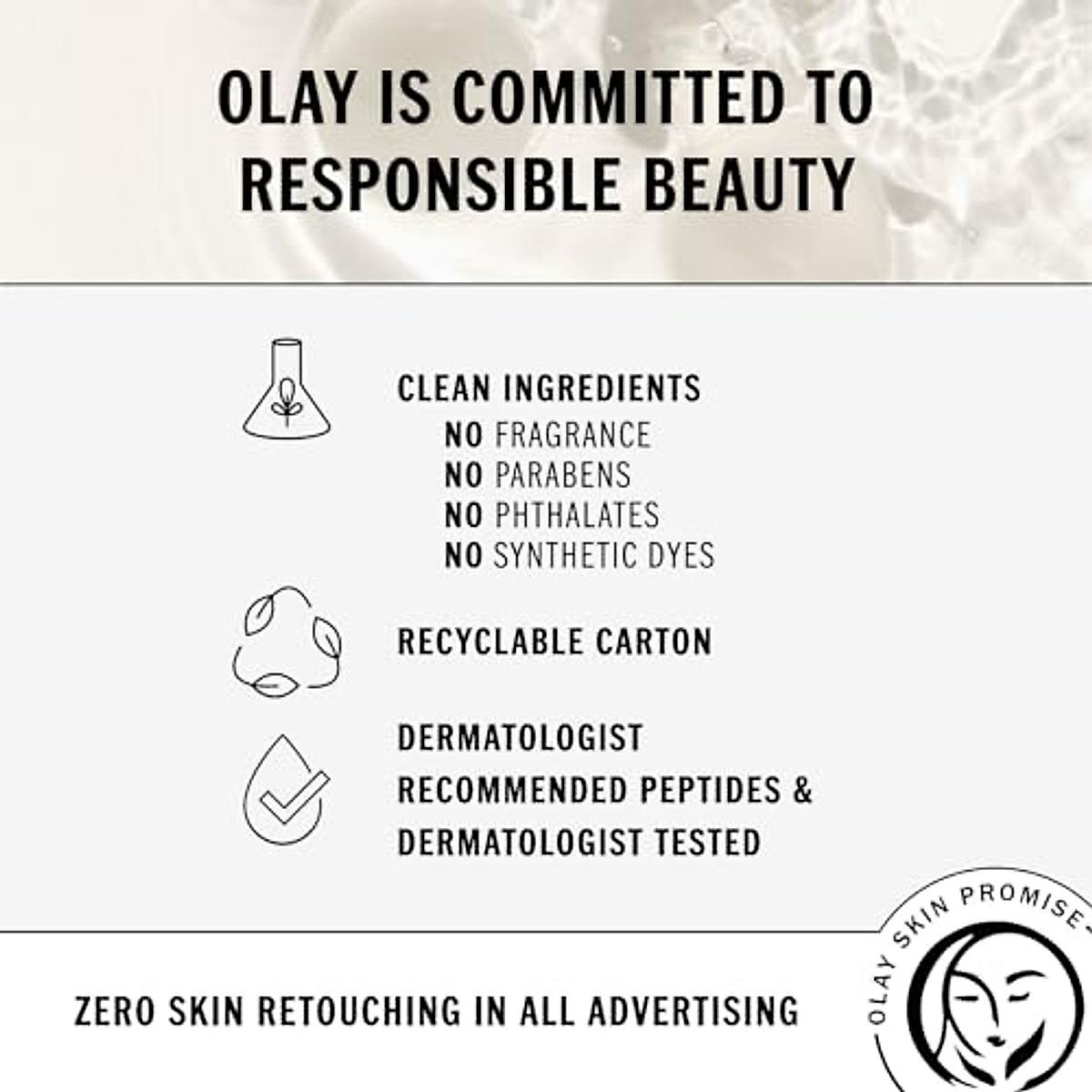 Olay Regenerist Shea Butter + Peptide 24 Rich Cream Face Moisturizer, Fragrance Free, 1.7 oz (48g)