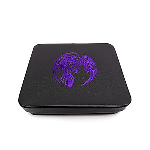 Dice Display and Storage Case - Raven Design - Perfect for Metal, Stone, Plastic, or Wood Dice