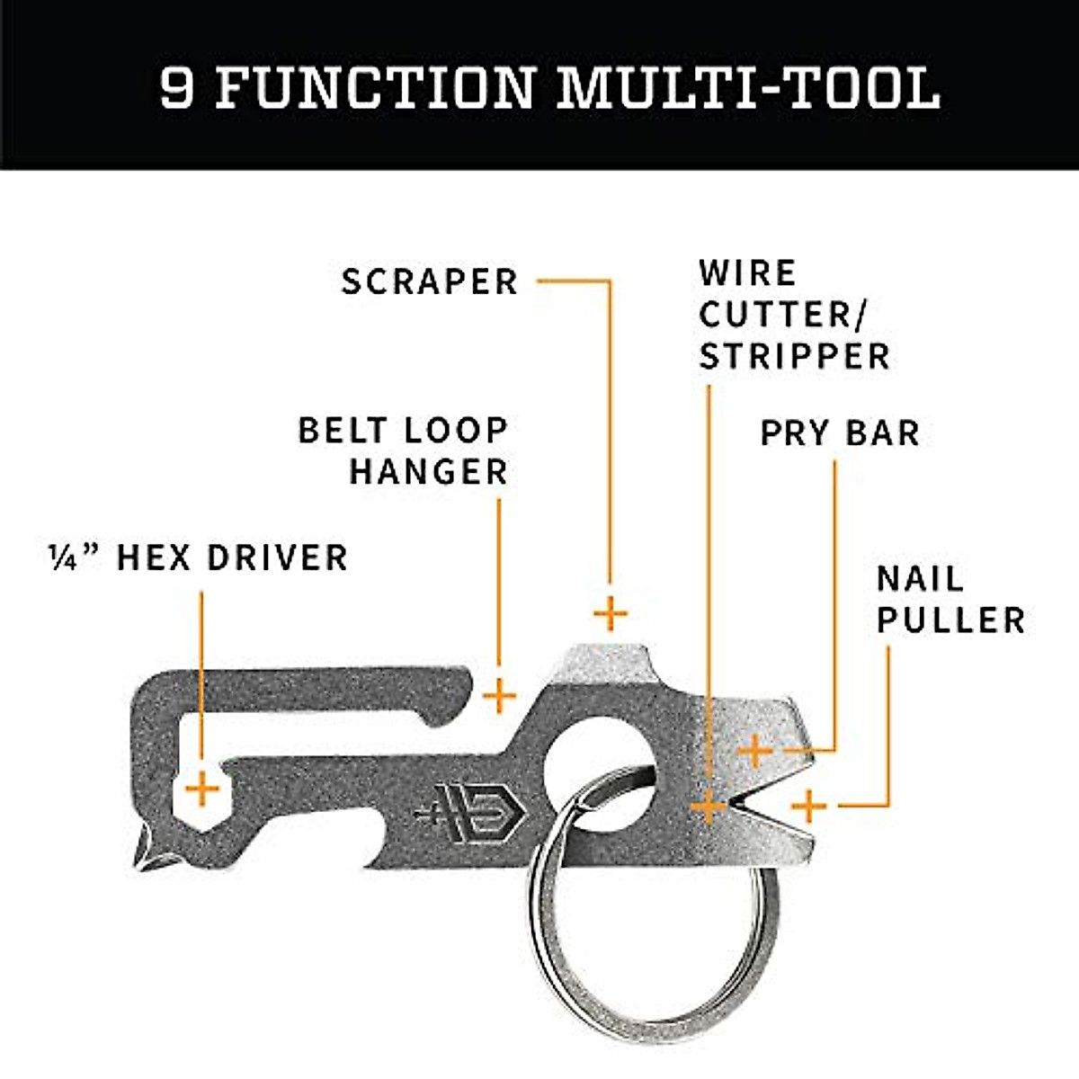 Gerber Mullet, Keychain Multi-Tool, Stonewash [30-001646]