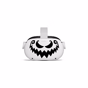 Pumpkin evil smile - Oculus Quest 2 - Decals - Black & Pink