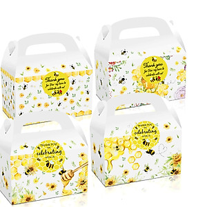 wootile Honey Bee Thank You Stickers 200 Pcs Bee Baby Shower Favor Label 2 Inch Thank You for Beeing Stickers Bzzz-Ness Sticker for Jars Bottle Gift Box Birthday Baby Shower Party Favor Label Stickers