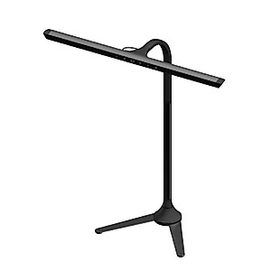 AETEE LED Architect Desk Lamp with Clamp Eye-Care and Desktop Use Desk Lamps for Home Office Dimming and Adjustable Color Temperature 12W Black