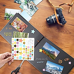 Photo Album Self Adhesive Pages Picture Collage with 80 Pages for 4x6 5x7 6x8 8x10 Scrapbook Albums Photo Book for Kids Handmade DIY Creativo álbum De Fotos Gift for Friend Valentines Families