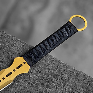 DISPATCH Full Tang Tactical Katana Ninja Sword Machete Fixed Blade Combat Stainless Steel Blade with Sheath for Hunting, Outdoor Camping, Survival