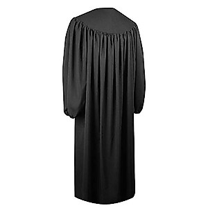 Endea Church Premium Baptismal Robe (54 (5'9'' - 5'11''), Black)