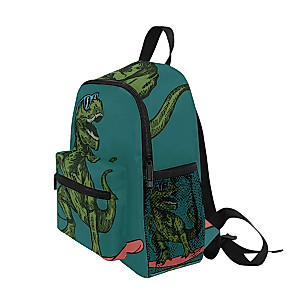 Kids Backpack Skateboard Dinosaur for Toddler Boy Girls Age 3-7