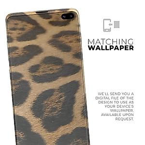 DesignSkinz Real Thin Vector Leopard Print Protective Vinyl Decal Wrap Skin Cover Compatible with The Samsung Galaxy S20 (Screen Trim & Back Glass Skin)