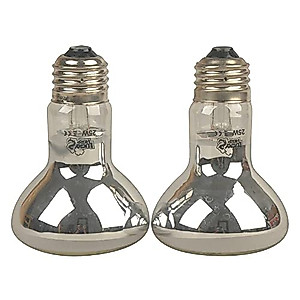 LUCKY HERP Reptile Basking Spot Lamp,Daylight Heat Bulb,2-Pack (25W)