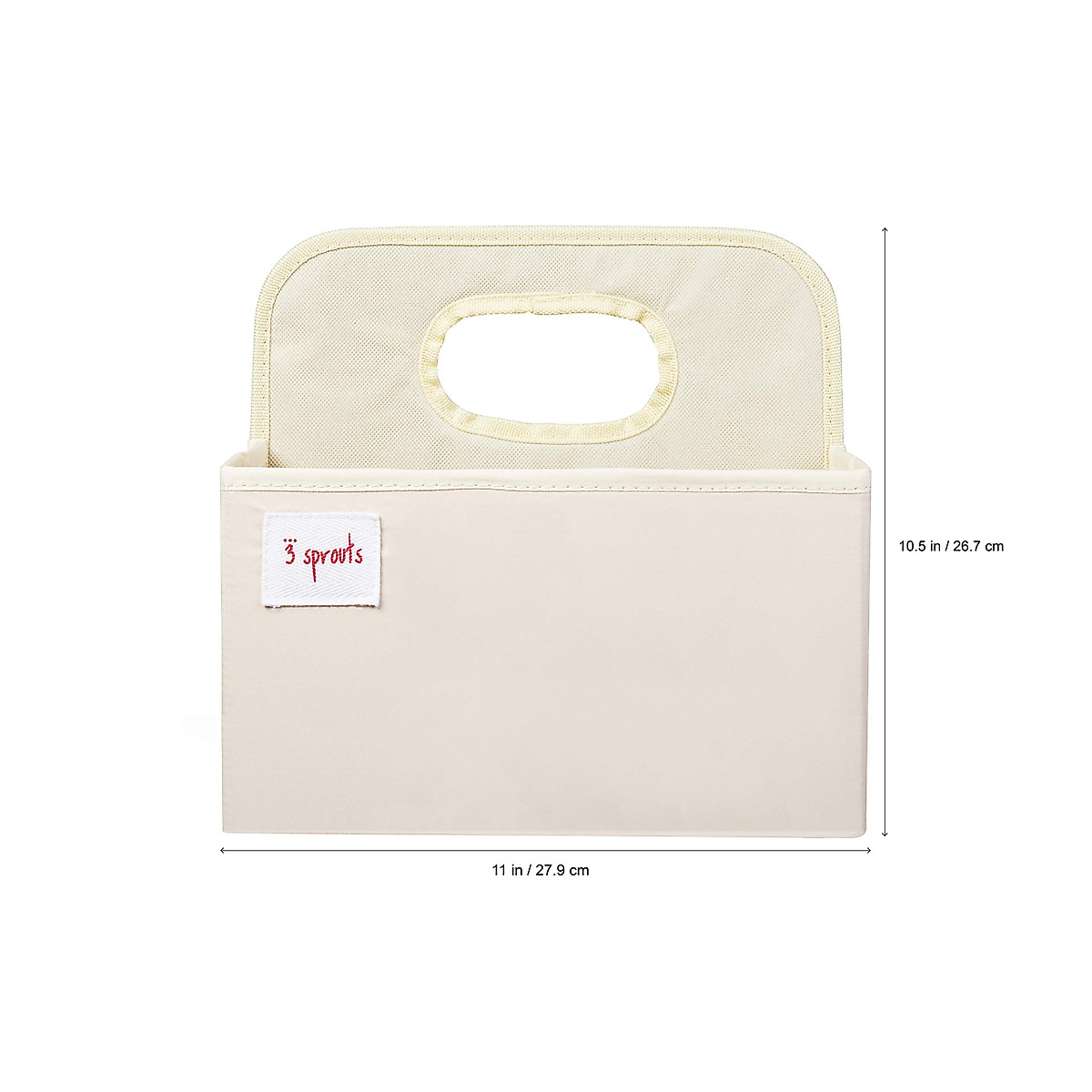 3 Sprouts Baby Diaper Caddy - Organizer Tote Bag for Baby Essentials Boy or Girl - Baby Shower Basket - Nursery Must Haves - Registry Favorites - Newborn Caddie Car Travel, Elephant