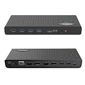 Diamond Multimedia (DS6950) Ultra Dock 5K/4K USB Type-C, Type-A Docking Station and Compatible with Thunderbolt 3 Laptops/Desktop PC’s