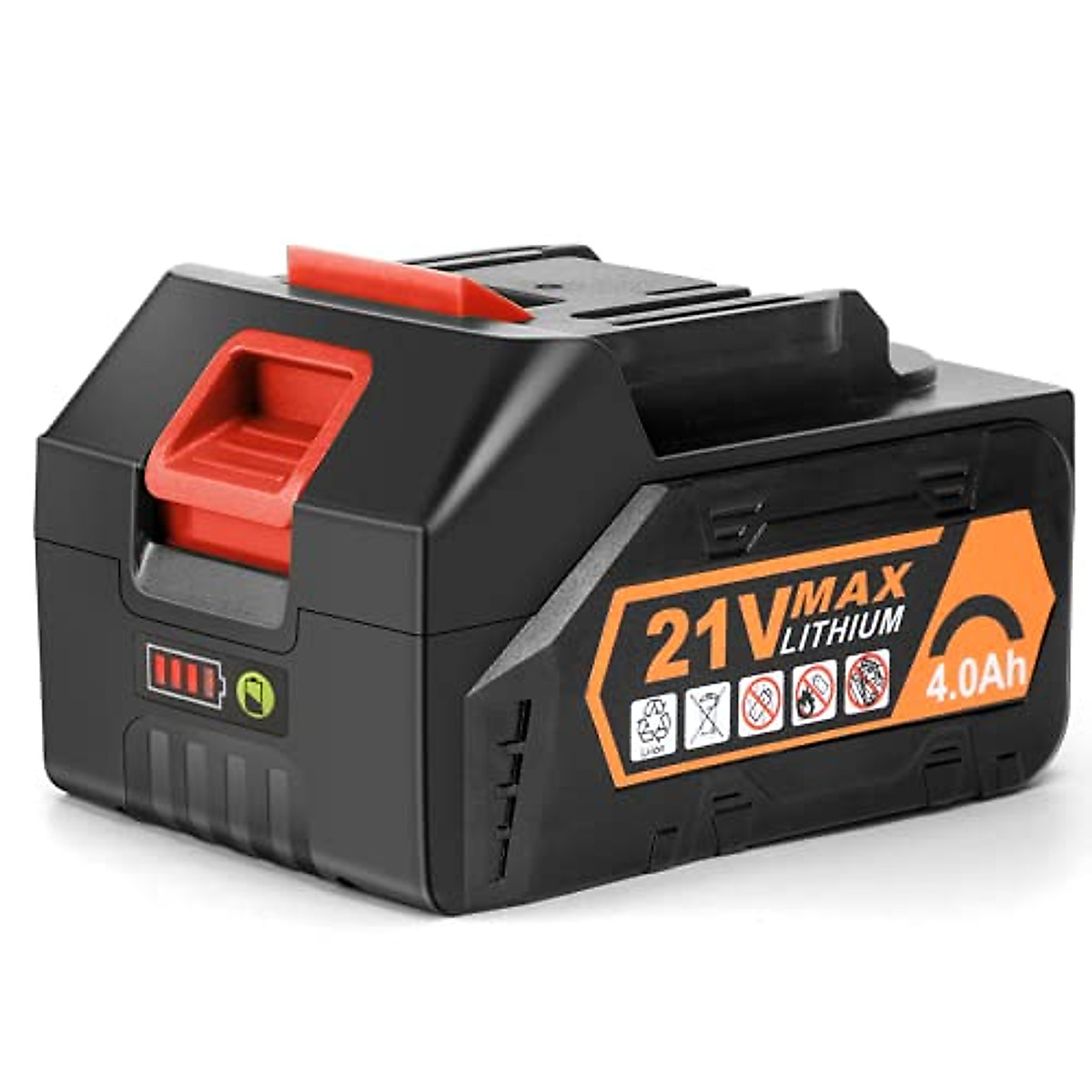 EKACO 320 CFM & 180 MPH Leaf Blower with 4.0Ah Battery and Charger + 21V 4.0Ah Li-ion Battery Packs