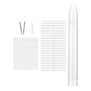 Amazon Basics Electric Eraser, With 90 Eraser Refills, Battery Operated Eraser, Ideal for Sketching, Drawing, Drafting, Architectural Plans, White
