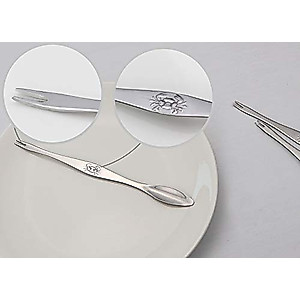 10 pcs Seafood Forks,Crab Forks,Lobster Forks, Fruits Forks 6.49 inches