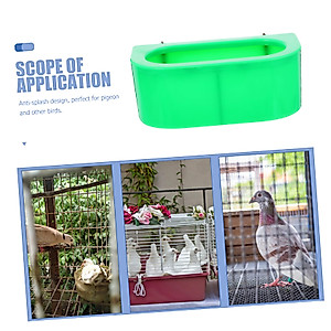 HAPINARY 10pcs Bird Supplies Hanging Chicken Feeder Bird Food Bowl Cage for Rabbits Bird Feeding Cup Chicken Water Feeder Chicken Feeder Cups Squirrel Feeder Pigeon Accessories Green