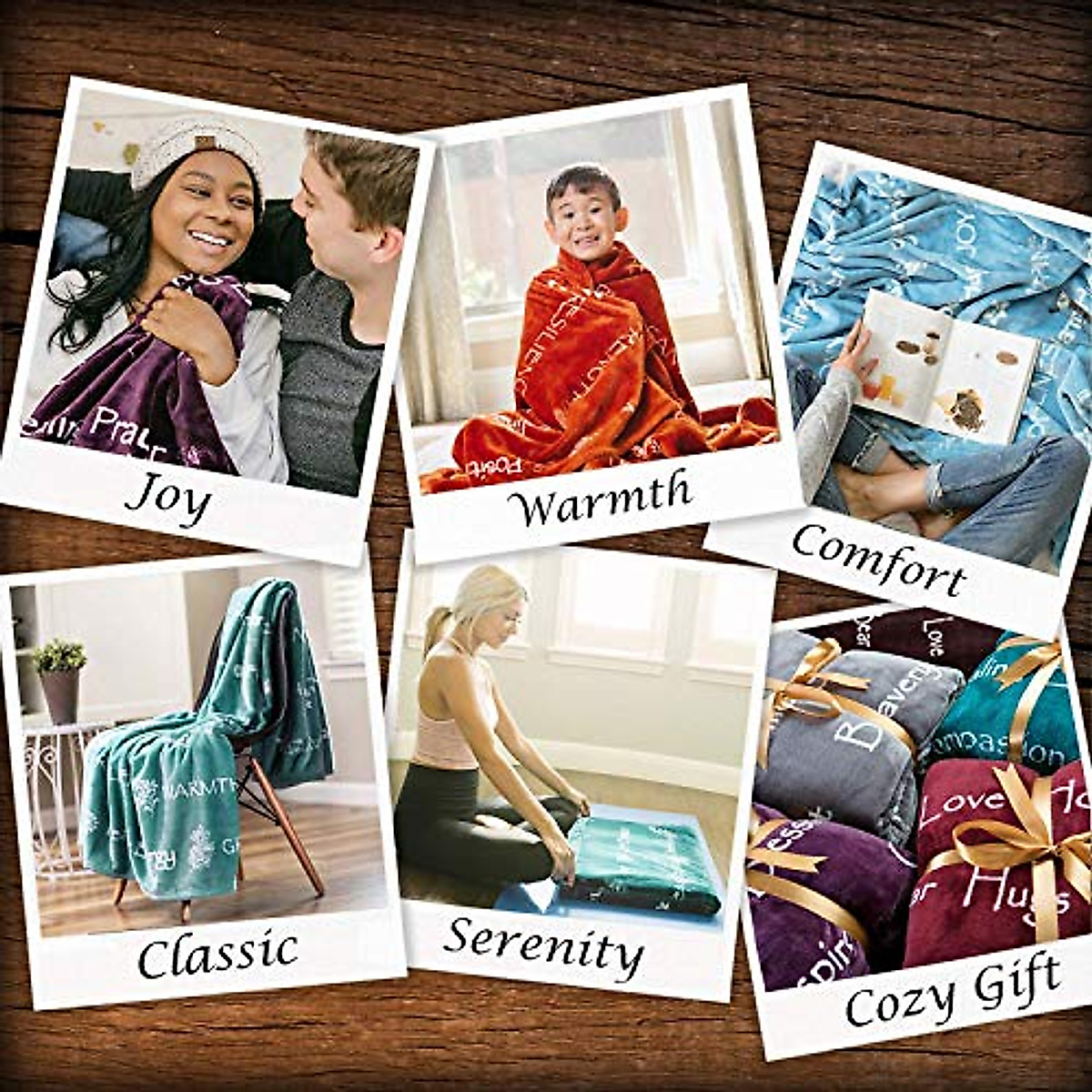 Chanasya Healing Thoughts Sympathy Caring Gift Message Throw Blanket - Prayer Comfort Thoughtful Encouraging Spirit Soft Blanket for Health Women Men Best Friend Cancer Sick Chemo Get Well Gift