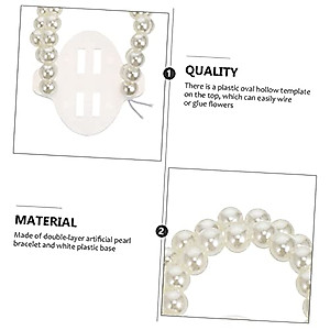 ARTIBETTER 20 Pcs Bridal Wrist Pearls Pearl Bracelets Stretch Bracelet String Wrist Corsage for Prom Wedding Corsages Bracelet Wedding Wrist Corsages Elastic Bracelets Corsage Wristlet Band