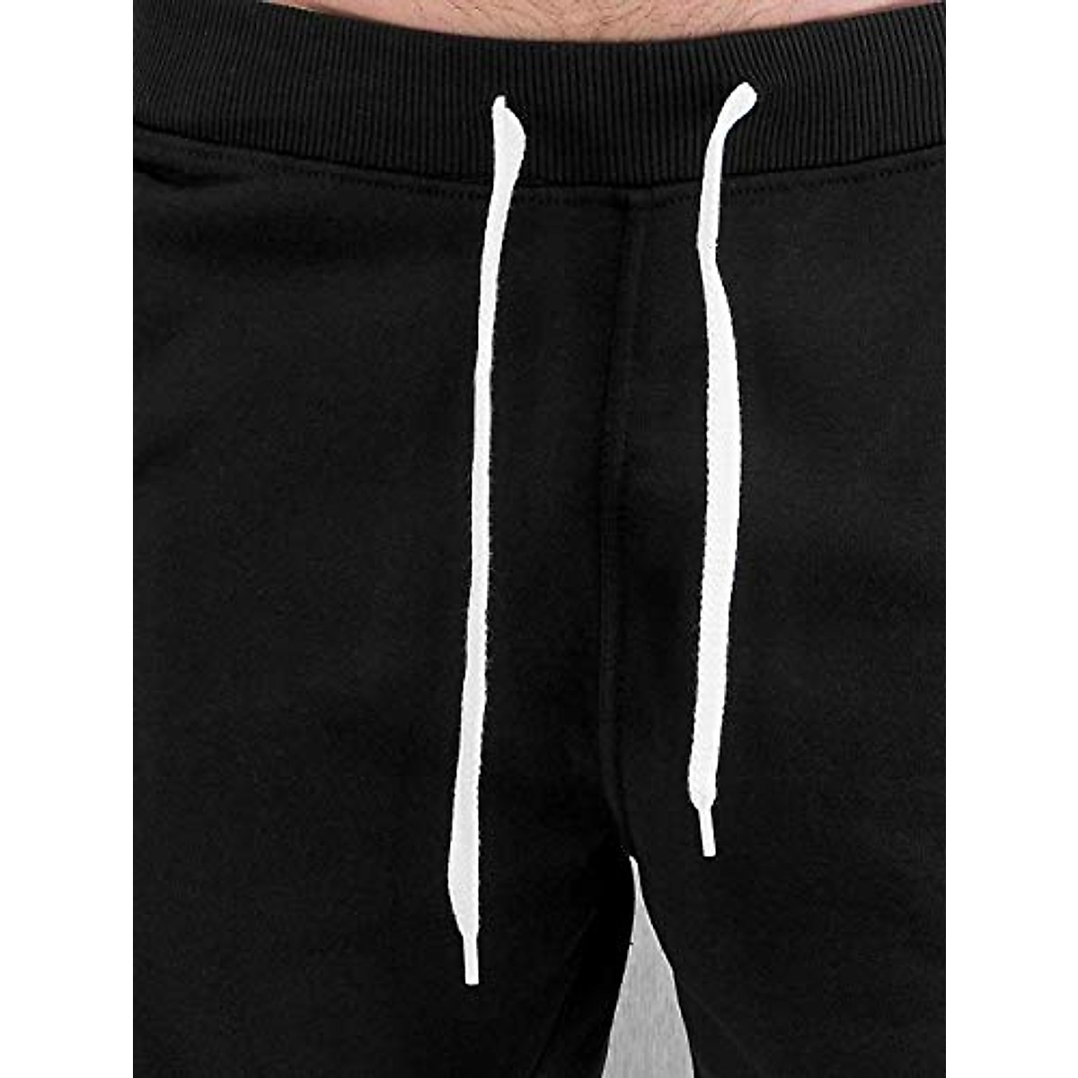 Southpole Men's Basic Active Fleece Jogger Pants-Regular and Big & Tall Sizes, BK, M