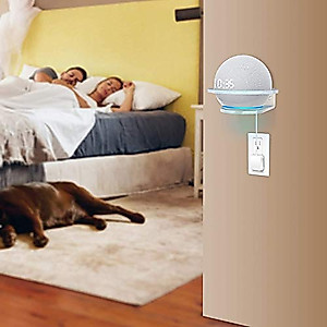 ZANEDY Dot 5th/4th Generation Wall Mount, Space Saving Solution Bracket for Dot 3 Dot 4 Dot 5 GenerationSturdy Clear(1 Pack)