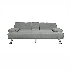 YUNLife&Home Loveseat Sofa,Modern Decor Accent Futon Love Seat Couches Bed for Living Room Bedroom Napping,Tufted Upholstered Small Recliner Couch Furniture,Solid and Easy to Install