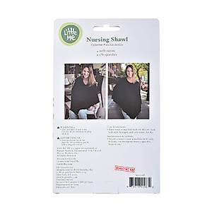 Little Me Nursing Shawl, Black, Nursing Covers Breastfeeding Cover