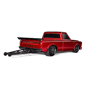 Traxxas 1/10 scale Drag Slash, RED, Fully assembled, Ready-to-Race® with TQi™ 2.4GHz Radio System, Stability Management®, and Velineon Brushless Power System
