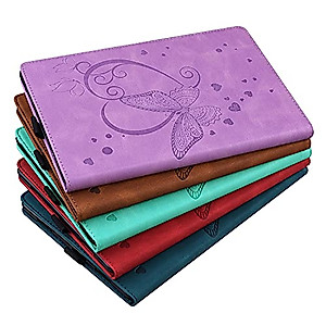 Linbol Case for Samsung Galaxy Tab A8 10.5 inch Tablet 2022 SM-X200 SM-X205 Folio Stand Magnetic Shell Cover,Slim Embossed Floral Samsung Galaxy Tab A8 10.5 Inch(2022)