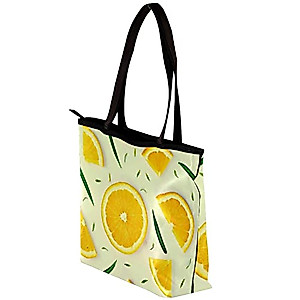 Purses for Women, Tote Bag, Handbags for Women, The Tote Bag, lemon fruit pattern