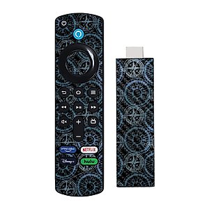 MightySkins Carbon Fiber Skin Compatible with Amazon Fire TV Stick 4K Max - Compass Tile | Protective, Durable Textured Carbon Fiber Finish | Easy to Apply and Change Styles | Made in The USA
