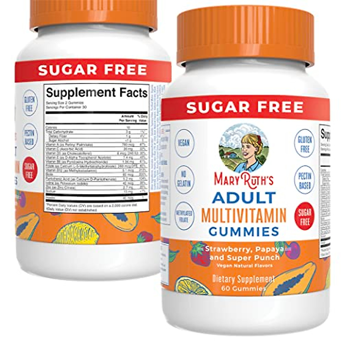 Adult Multivitamin Multimineral Gummies & Eye Care Gummy Vitamins Bundle by MaryRuth's | Vitamin C, Vitamin D and E | B Vitamins | Biotin | Zinc | Supplements for Eye Health, Vegan, Non-GMO