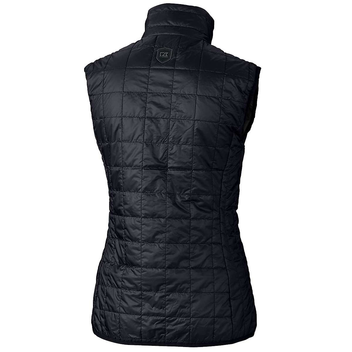 Cutter & Buck Women's Navy Carolina Panthers Rainier Primaloft Eco Full-Zip Puffer Vest