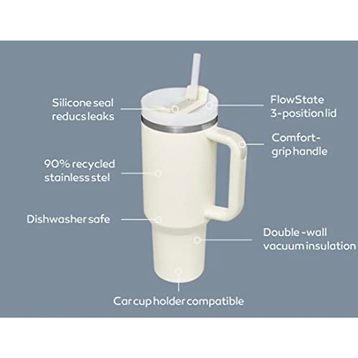 2023 40oz tumbler 2.0 (Light green)