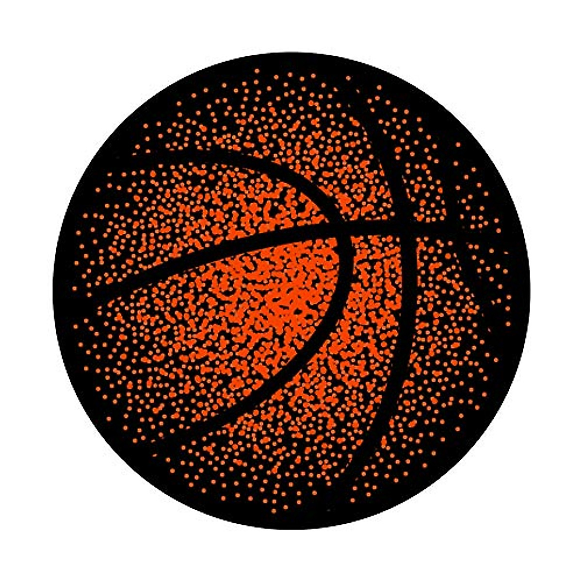 Cool Basketball Pixel Art Black Gift For Boys or Girls PopSockets Swappable PopGrip