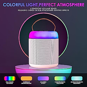Mini Karaoke Machine with 1 Wireless Microphones for Kids Adults, Portable Bluetooth Speaker Toy for Girls and Boys 2 4 5 6 7 8 9 10 12 Year Old Girl Christmas Birthday Gift Home Party Ideas (Pink)