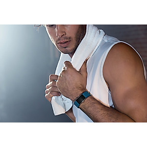 Fitbit Charge 2 Accessory Band, Blue, Large
