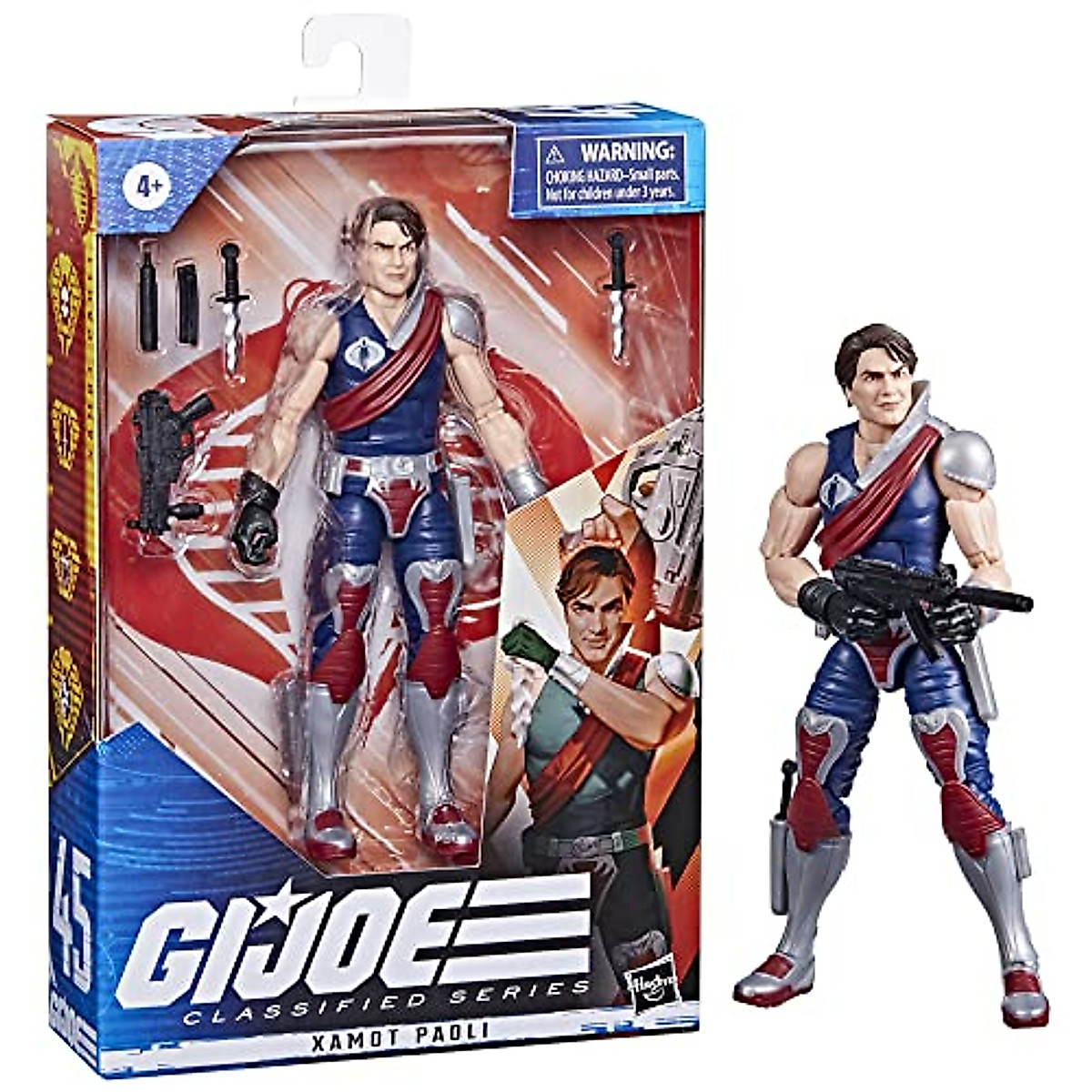 G.I. Joe Classified Series Xamot Paoli Action Figure 45 Collectible Premium Toy, Multiple Accessories 6-Inch-Scale with Custom Package Art