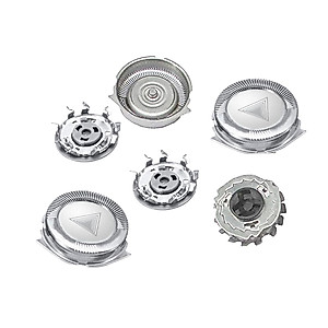 FLN SH50/52 Replacement Heads for Series 5000, Razor Blades Lift and Cut Sharp No Pulling Hair Shaver Heads Easy Install