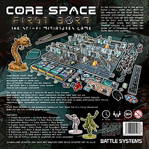 Battle Systems - Core Space First Born - Sci-Fi Miniatures Board Game - Cyberpunk 28mm Science Fiction Figures for 40K Wargame - Tabletop Modular 3D Gaming Terrain - (First Born Starter Set)