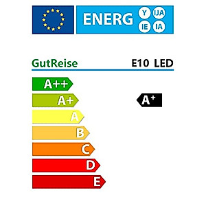 GutReise AC/DC E10 Bulbs, 10pcs 9 Volt Cold White E10 Replacement Bulbs Miniature Screw LED Lamps 0.5Watts 65Lm (9 Volt, Cold White)