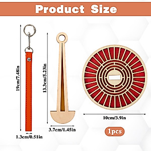 Molain Wrist Yarn Holder, Portable Yarn Ball Minder Stand with Leather Wristband Yarn Minder Yarn Storage Wooden Yarn Holder for Knitting Crocheting Craft Lover (Colorful 1)