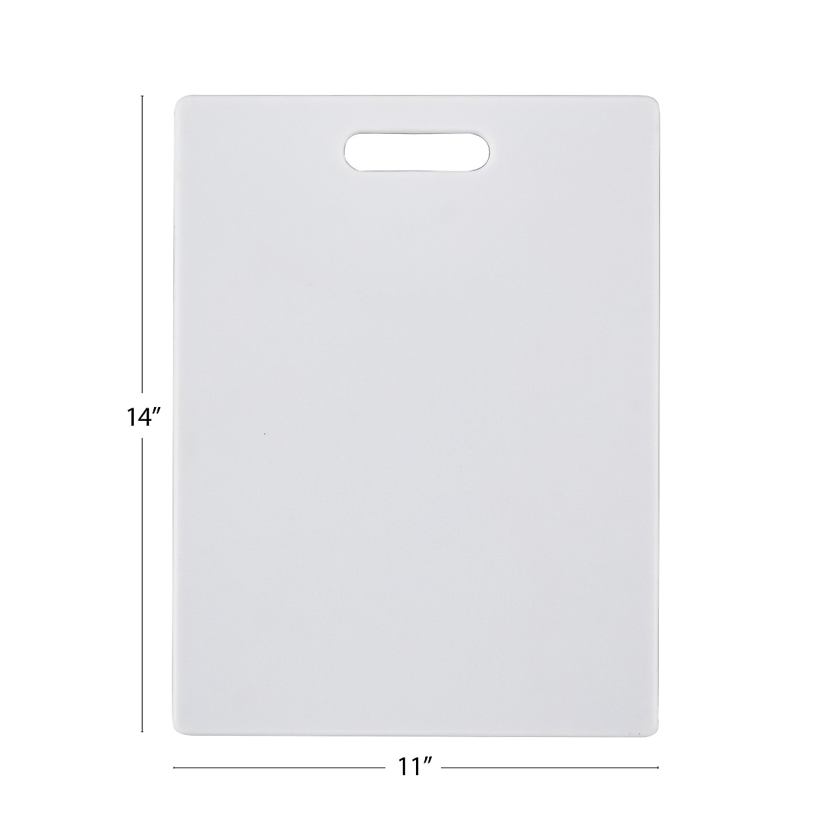 Farberware 3-Piece Dish Rack Set, Red & Large Cutting Board, Dishwasher- Safe Plastic Chopping Board for Kitchen with Easy Grip Handle, 11-inch by 14-inch, White