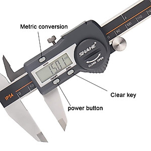 Calipers Electronic Digital Caliper Stainless Steel Vernier Caliper High Precision Industrial Measuring Tools Range: 0-200mm