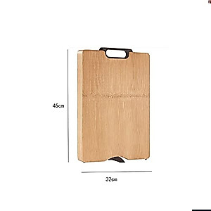 GULRUH Wood Cutting Boards for Kitchen, Bamboo Cutting Board|Double-Sided Bamboo Poly Cutting Board for Kitchen | Easy to Wash and Clean | BPA Free|45 * 32cm